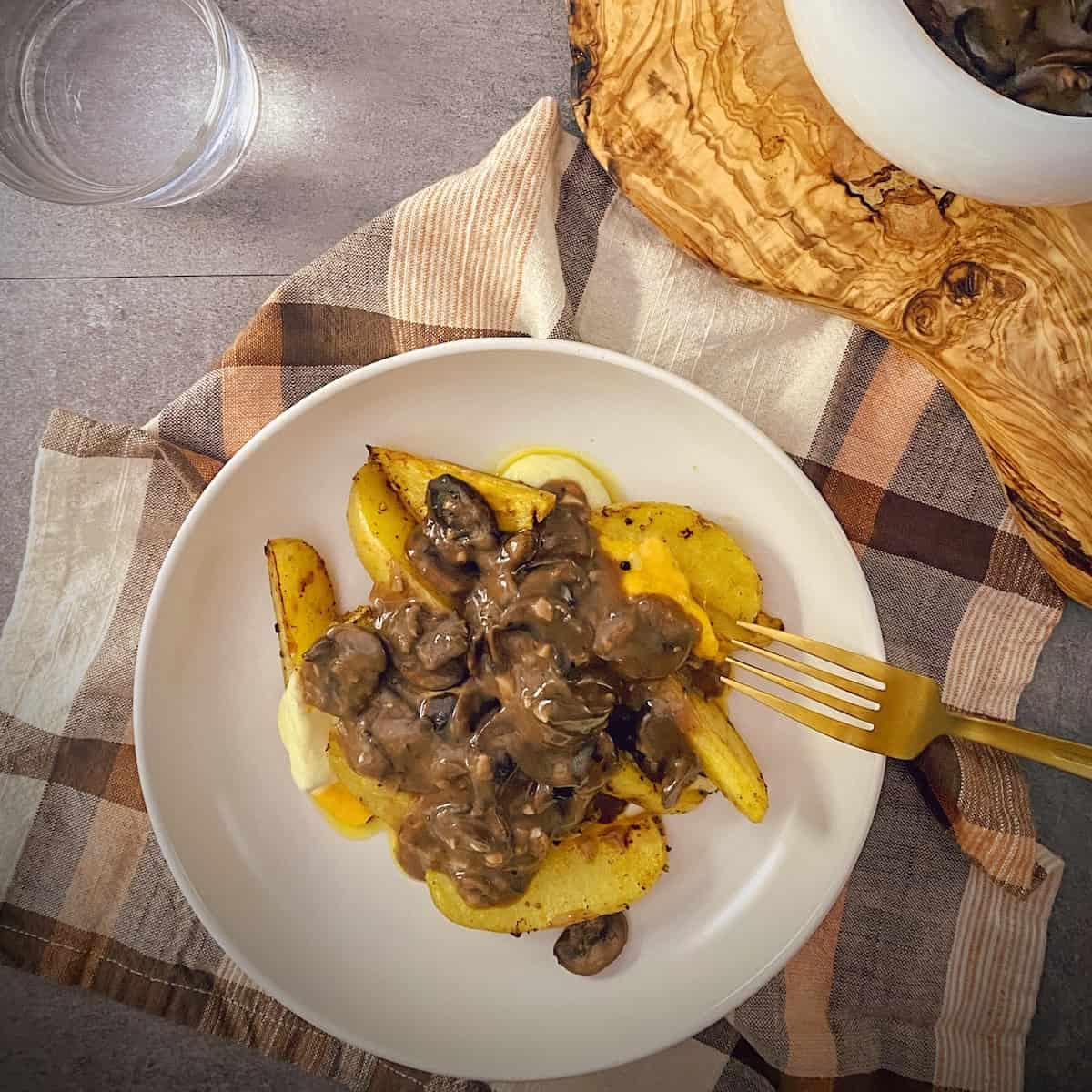 Poutine with Sheet Pan Potato Wedges | Confessions of a Grocery Addict