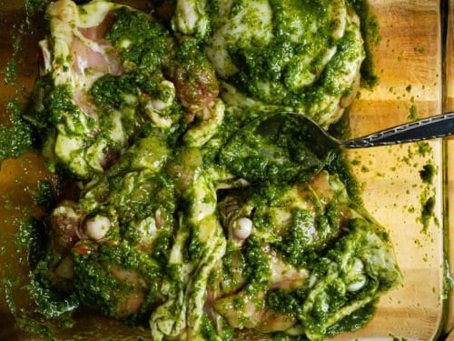 Zhoug Chicken & Turmeric Rice Bowls | Confessions of a Grocery Addict