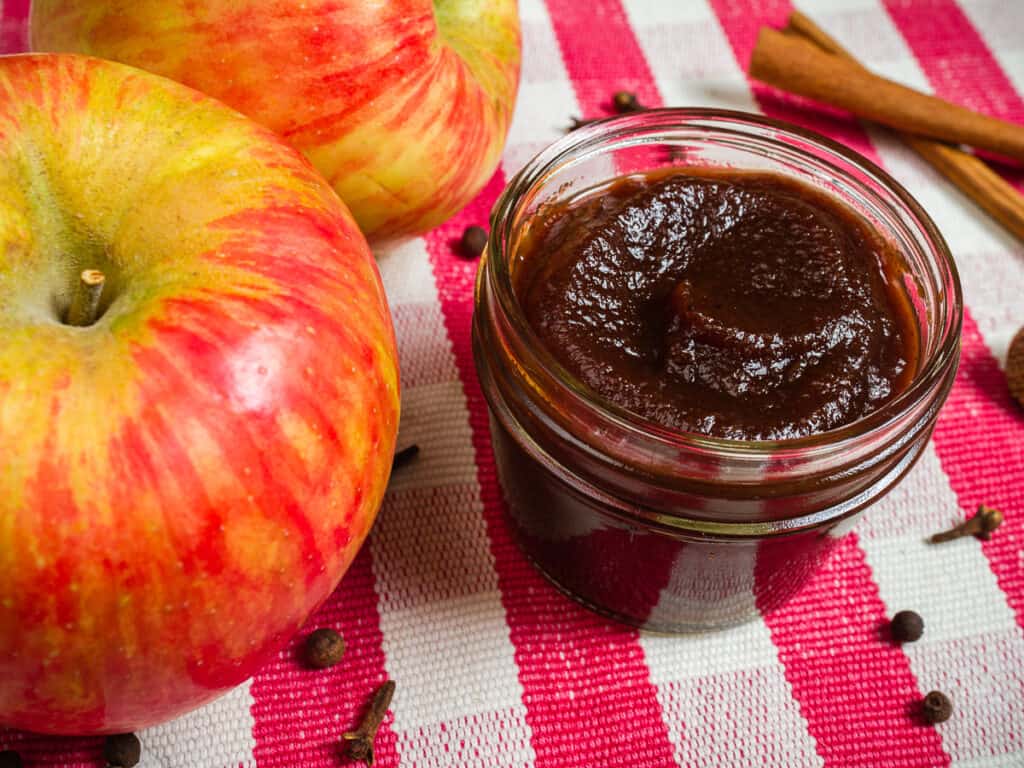 Easy No-Peel Spiced Apple Butter (Instant Pot or Crock Pot)