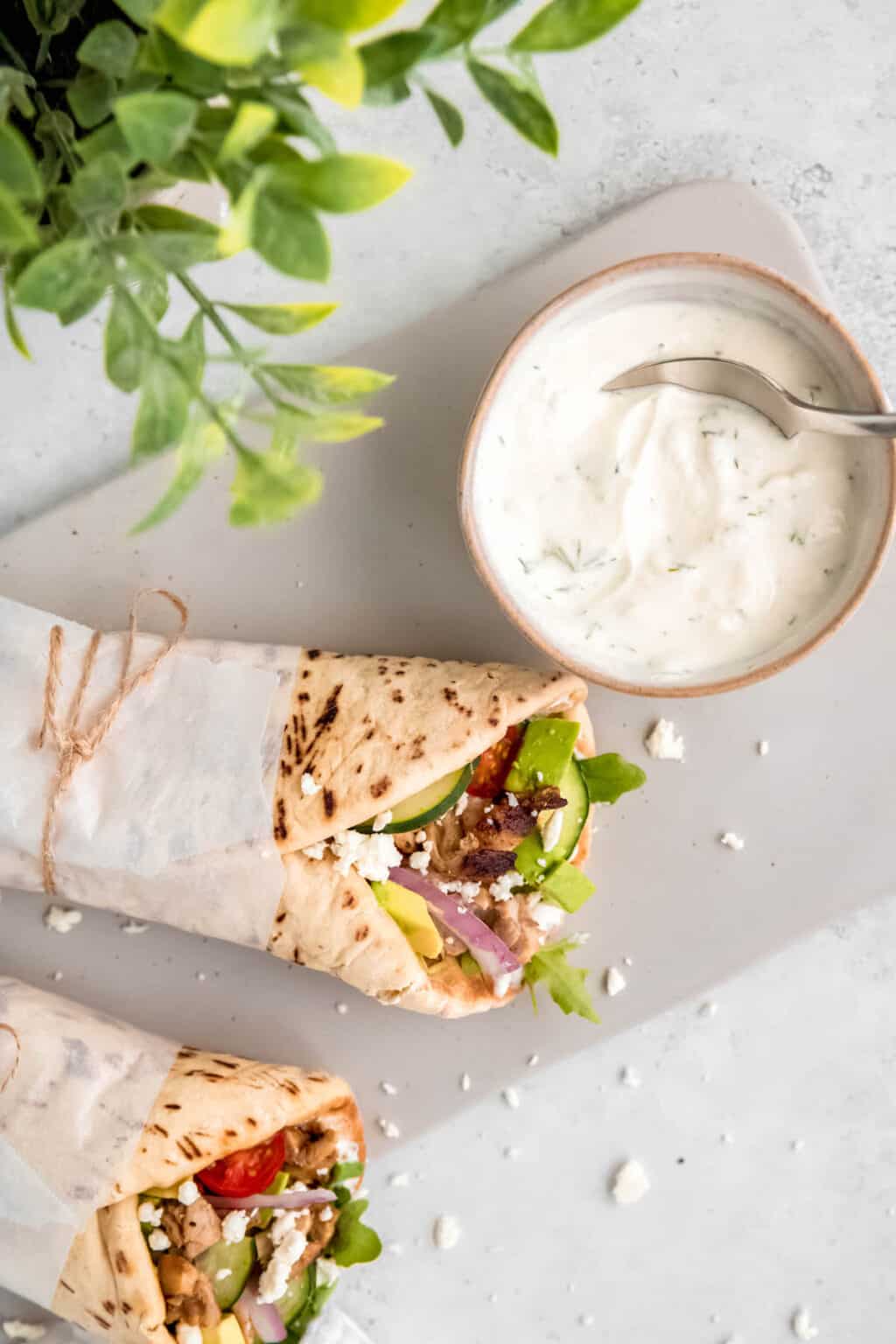 Easy Grilled Chicken Pita Wraps | Confessions of a Grocery Addict