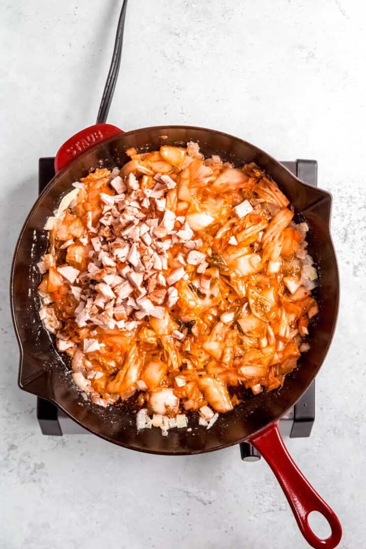 BBQ Pork Fried Rice With Kimchi | Confessions of a Grocery Addict