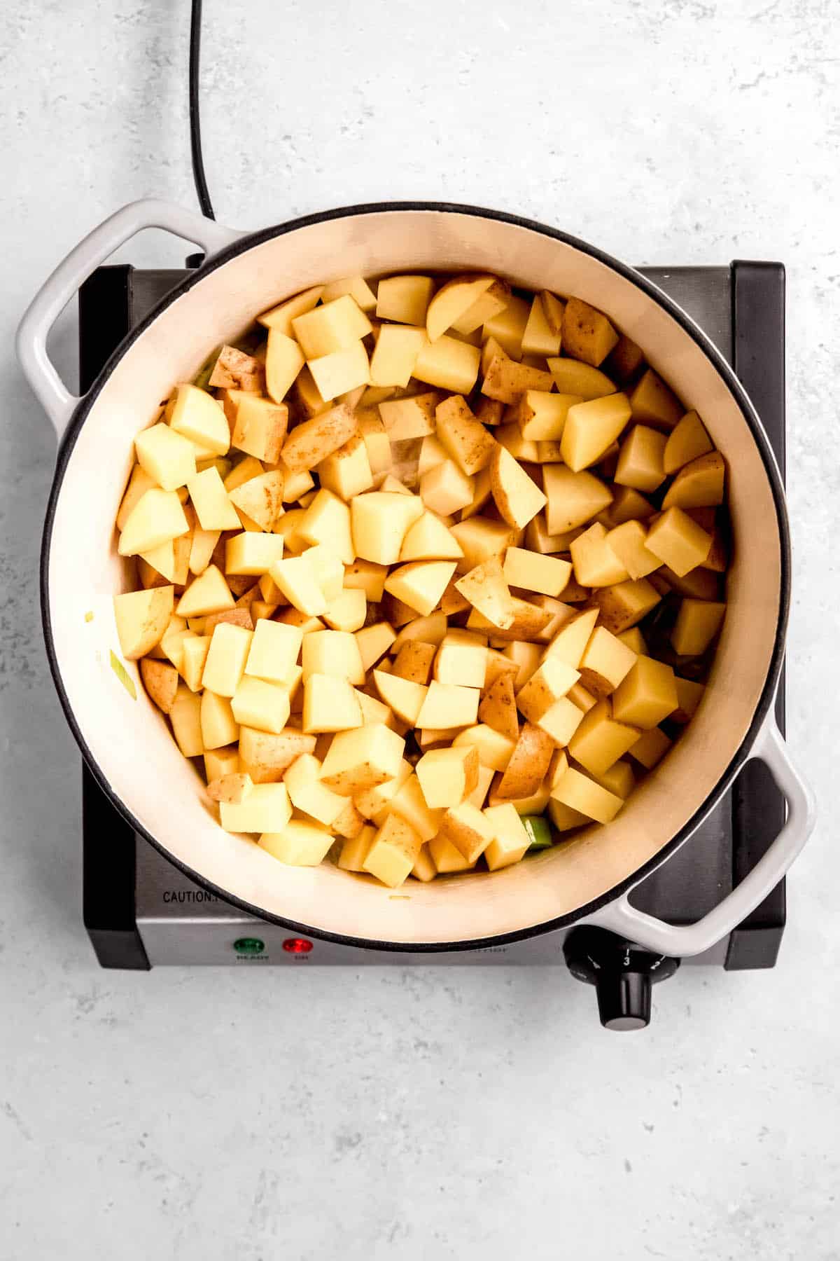 Cauliflower Potato Leek Soup | Confessions of a Grocery Addict