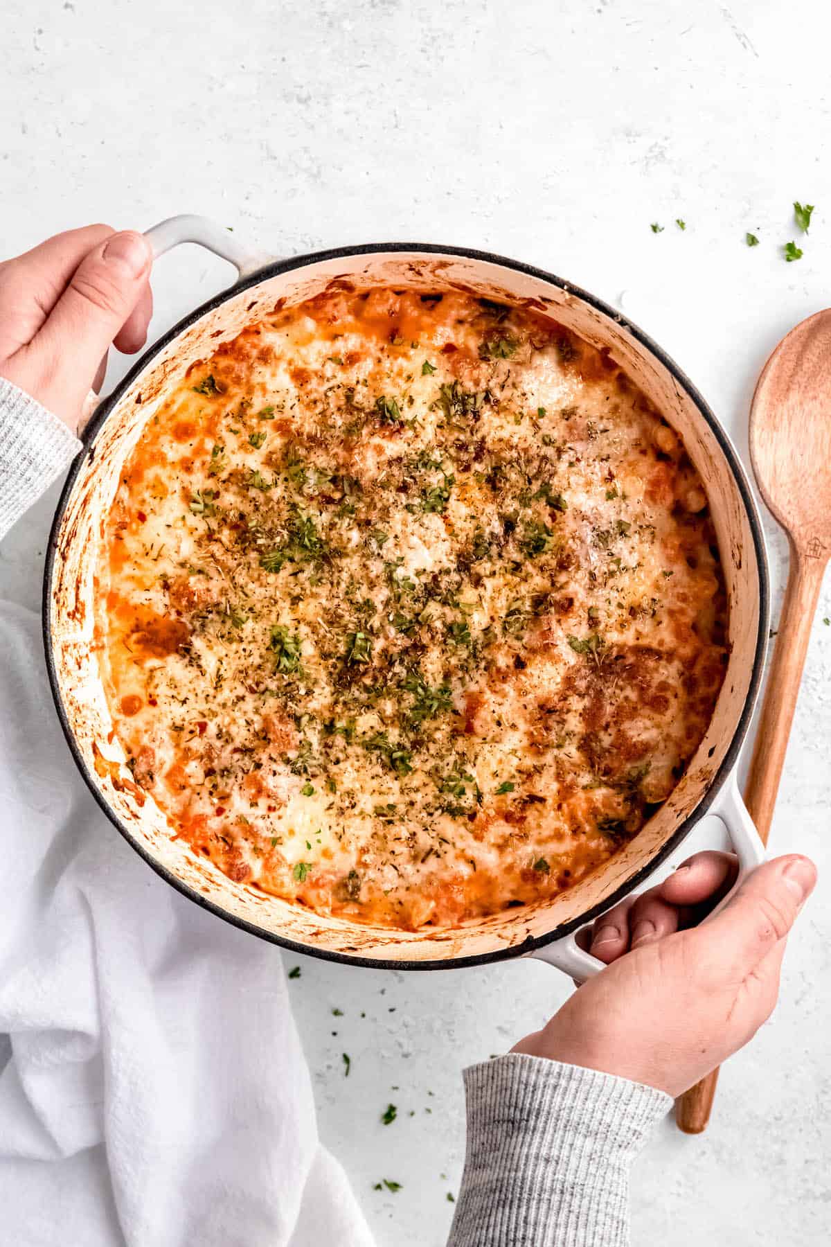 Cheesy White Bean Tomato Bake With Dried Butter Beans | Confessions of ...