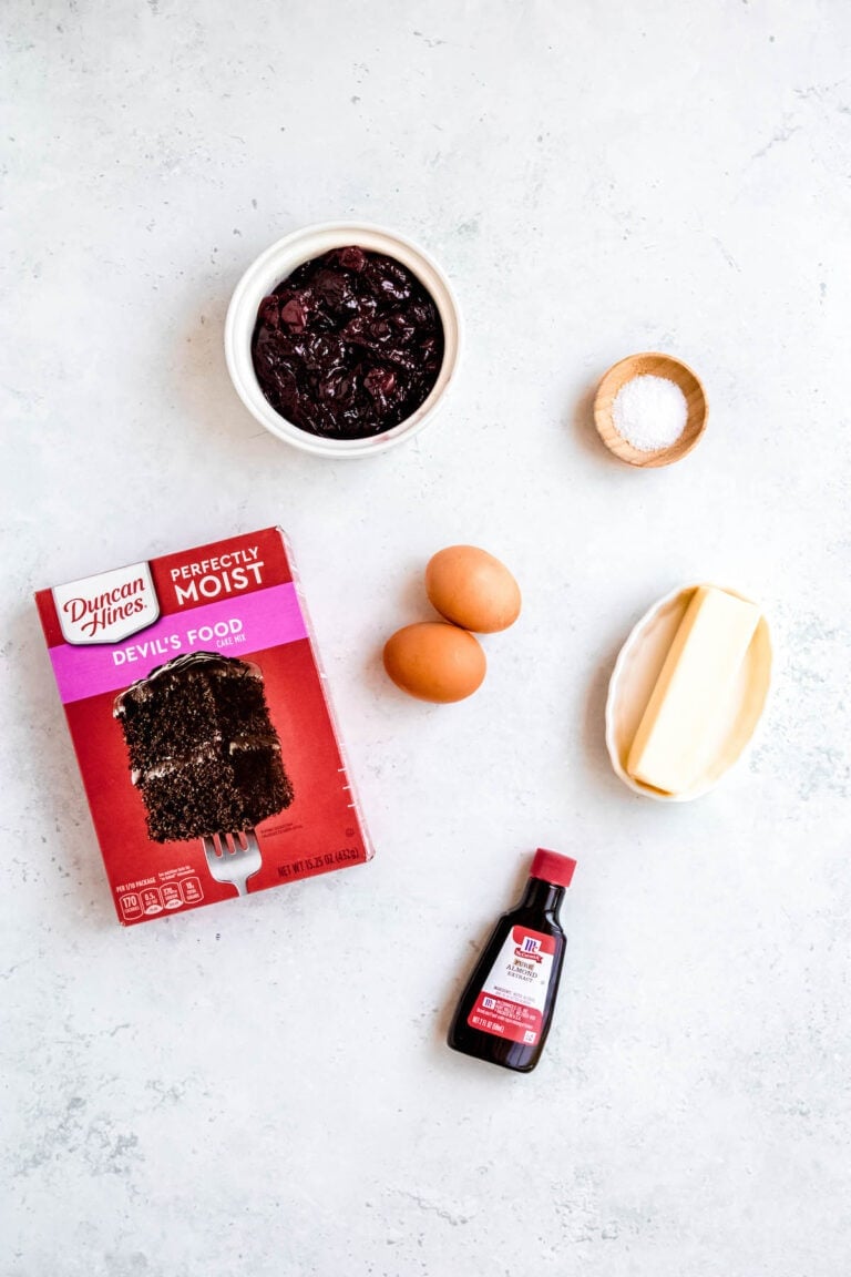Easy Cherry Chocolate Brownie Recipe (With Cake Mix!) | Confessions of ...
