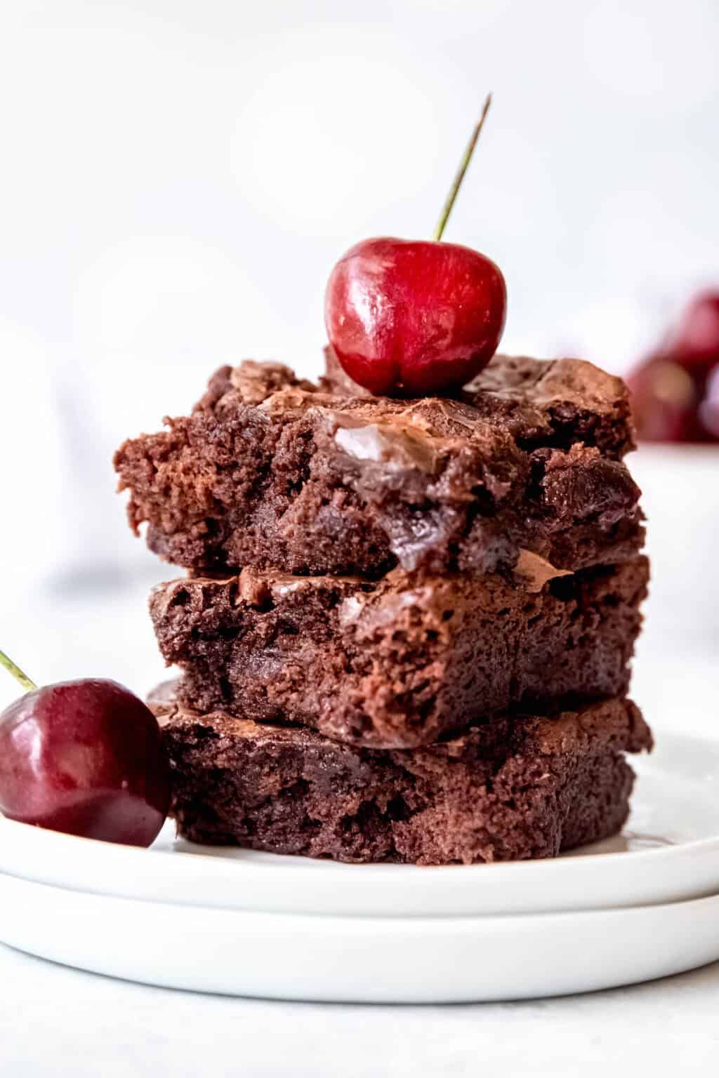 Easy Cherry Chocolate Brownie Recipe (With Cake Mix!) | Confessions of ...