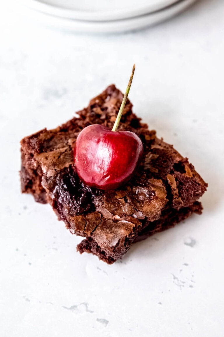 Easy Cherry Chocolate Brownie Recipe (With Cake Mix!) | Confessions of ...