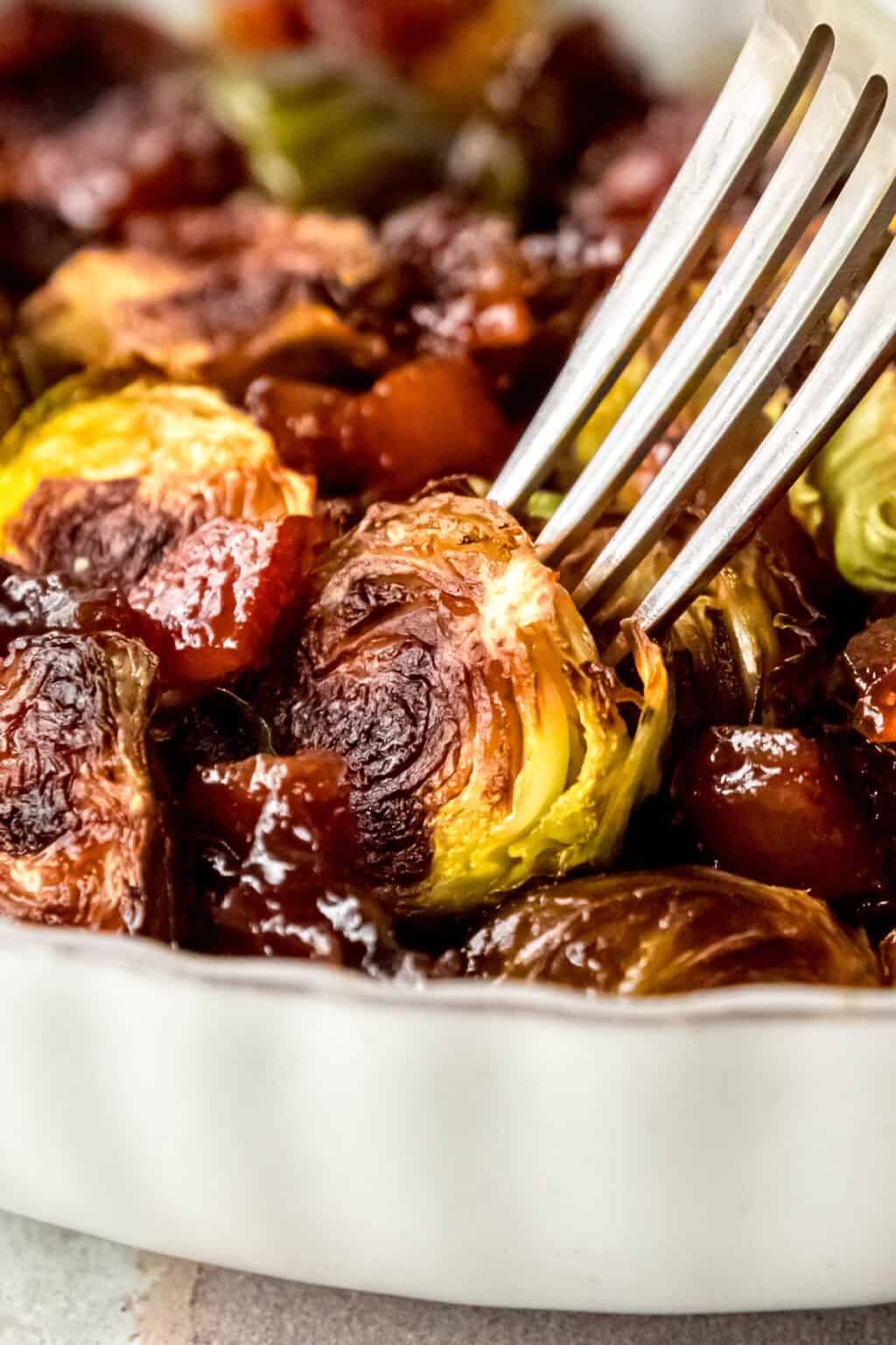 Roasted Brussels Sprouts & Bacon Jam | Confessions of a Grocery Addict