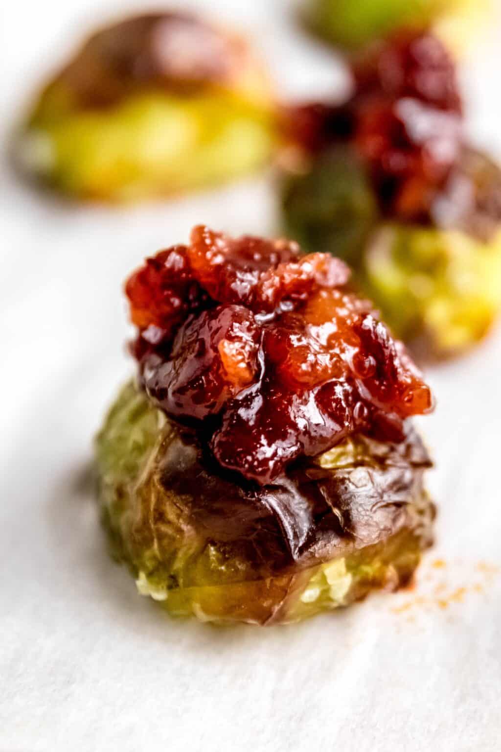 Roasted Brussels Sprouts & Bacon Jam | Confessions of a Grocery Addict