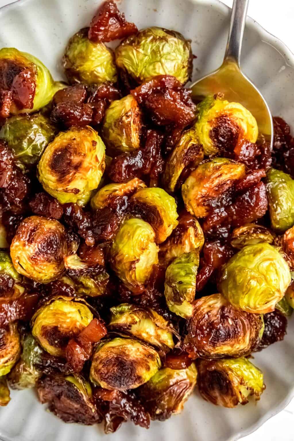 Roasted Brussels Sprouts & Bacon Jam | Confessions of a Grocery Addict