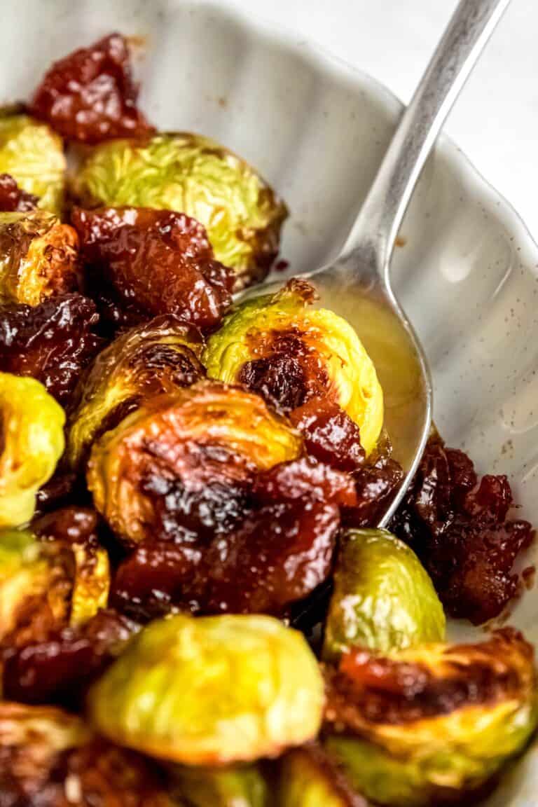 Roasted Brussels Sprouts & Bacon Jam | Confessions of a Grocery Addict