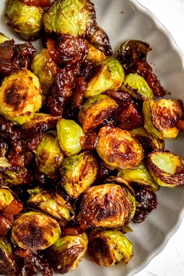 Roasted Brussels Sprouts & Bacon Jam | Confessions of a Grocery Addict