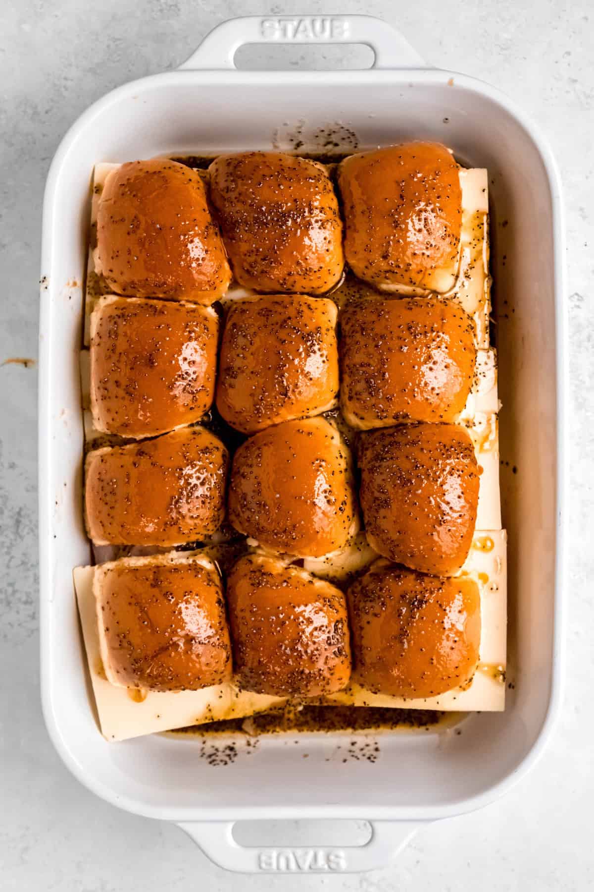 Easy Swiss Cheese Ham Delights (Hawaiian Roll Sliders)