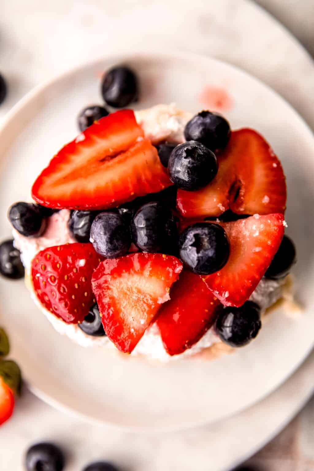 Easy Blueberry Strawberry Shortcakes With Biscuit Mix
